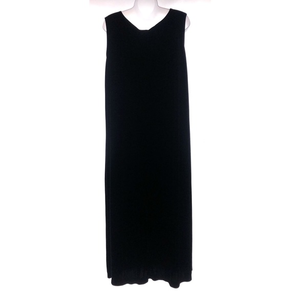JM Collection | Dresses | Jm Collection Black Evening Dress Velvety ...
